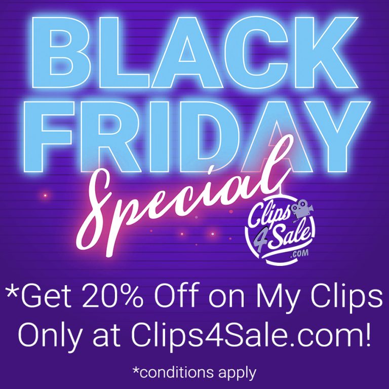 Clips4sale Black Friday Sale Goddess Rosie Reed